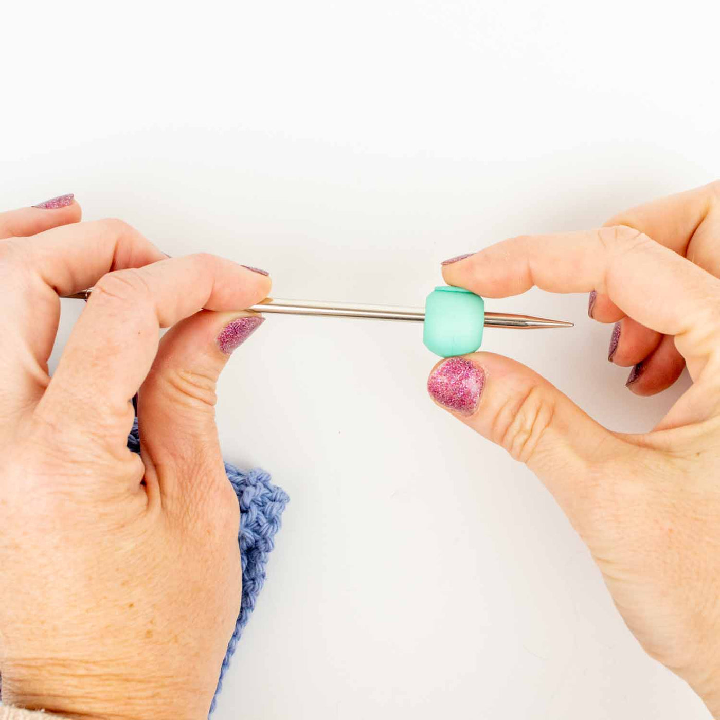 Cable Locks - Circular Needle Cord Stops - Twice Sheared Sheep