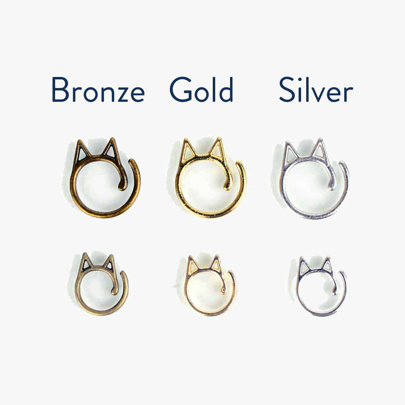 Cat Clips - Simple Removable Stitch Markers - Twice Sheared Sheep