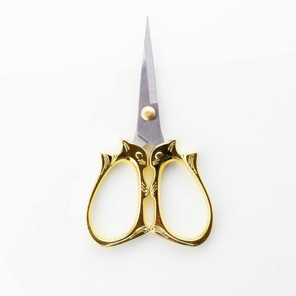 Golden Cat Embroidery Scissors - Twice Sheared Sheep