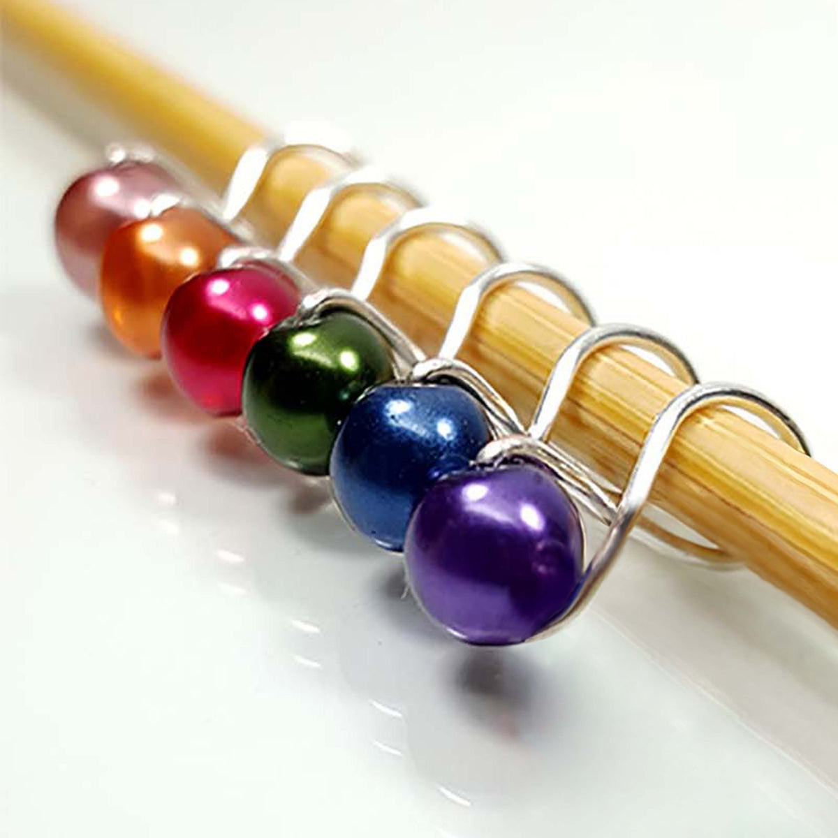Fairy Lights Infinity Ring Stitch Markers for Knitting - Twice Sheared ...