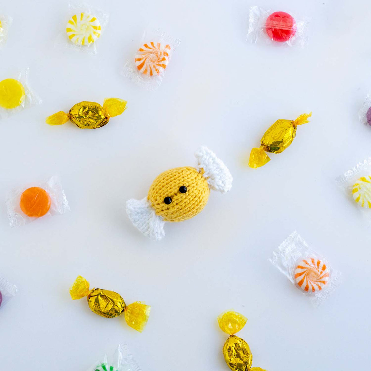 Hard Candy stuffed knitting pattern - PDF - Twice Sheared Sheep