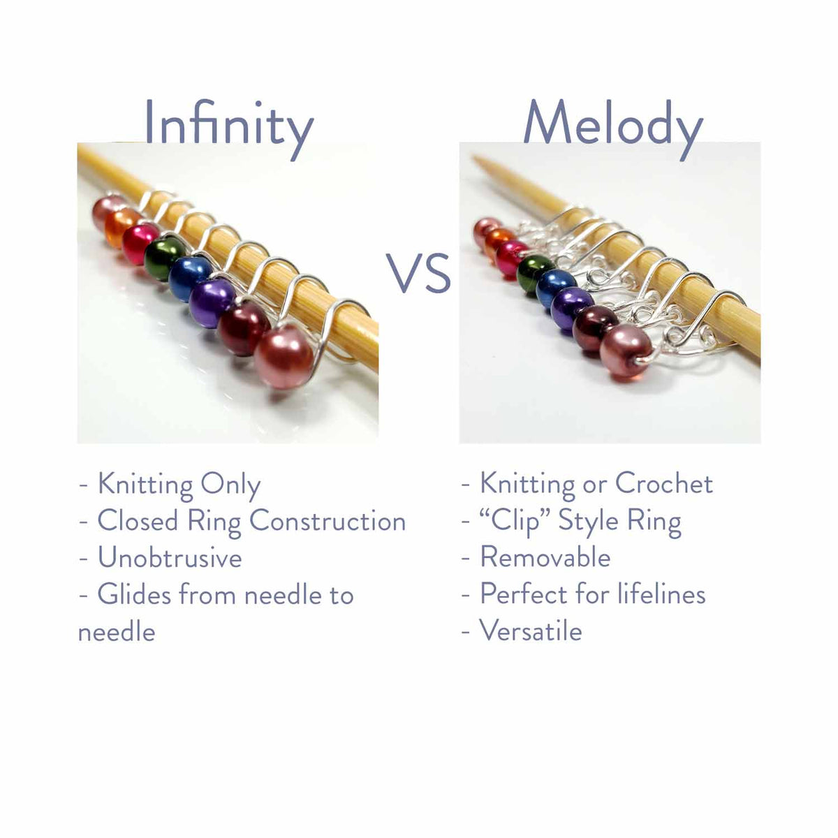 Little Flowers Stitch Marker Set - Twice Sheared Sheep