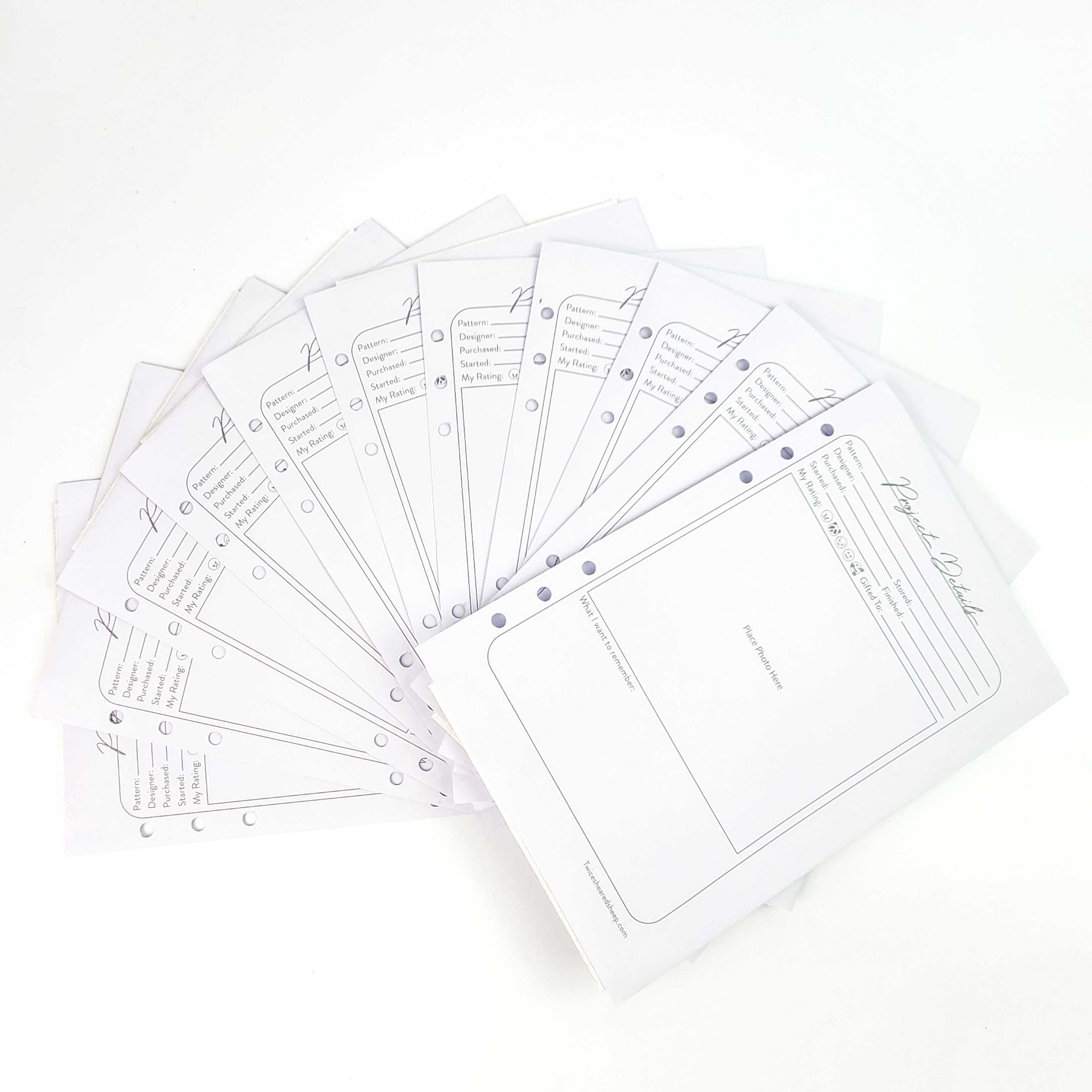 Project Journal Pocket Divider Refill Pack - Set of 12 - Twice Sheared ...