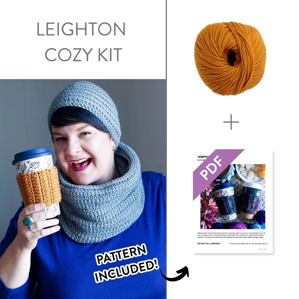 Leighton Cozy Crochet Kit - Twice Sheared Sheep