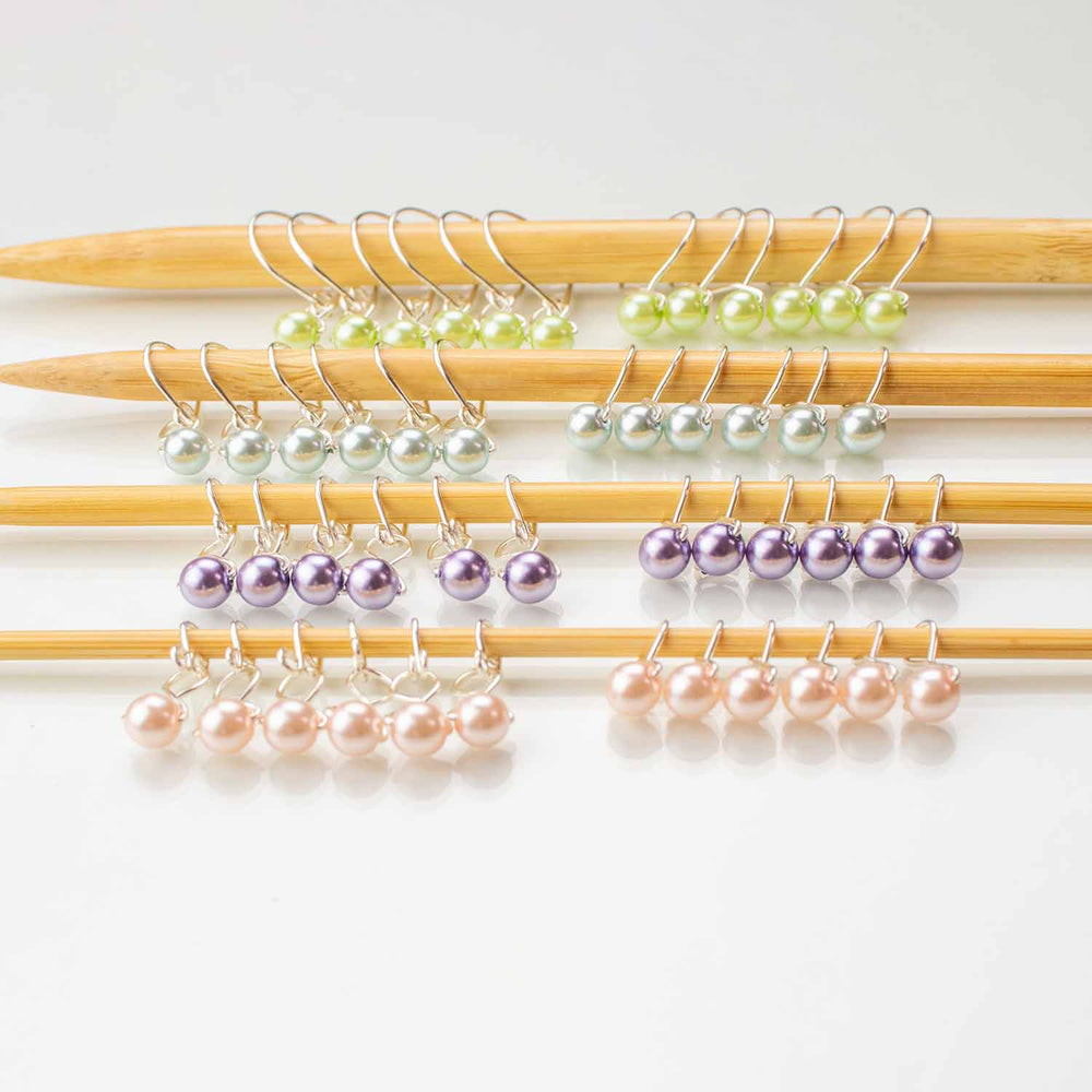 Amethyst Infinity Ring Stitch Markers for Knitting - Twice Sheared Sheep