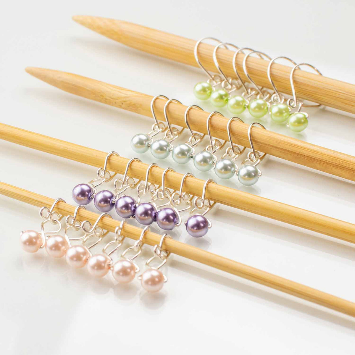 Stitch Marker Starter Set - Pastel Pearls - Twice Sheared Sheep