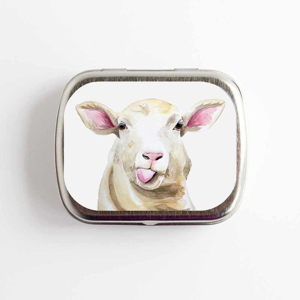 Sassy Sheep Stitch Marker Storage Tin - Twice Sheared Sheep