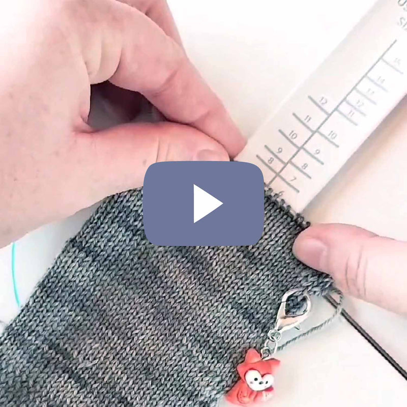 Sock Sizing Ruler - Sock Knitting Bracelet Ruler - Twice Sheared Sheep