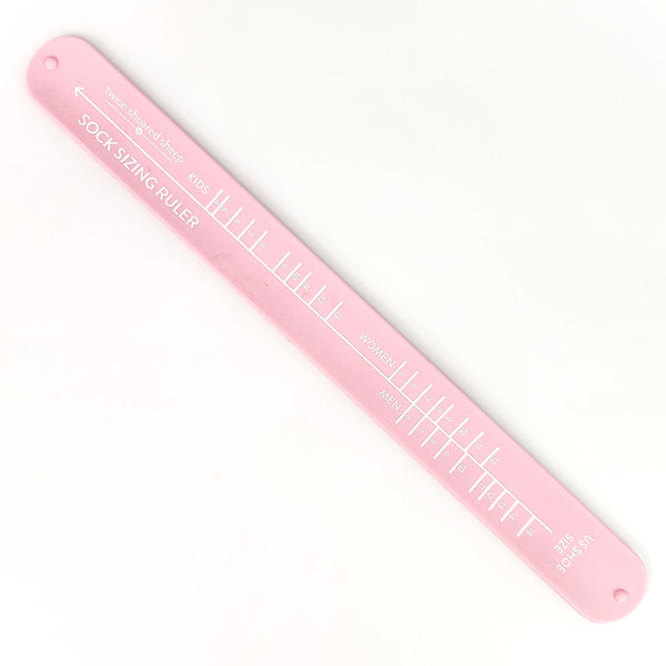 Sock Sizing Ruler - Sock Knitting Bracelet Ruler - Twice Sheared Sheep