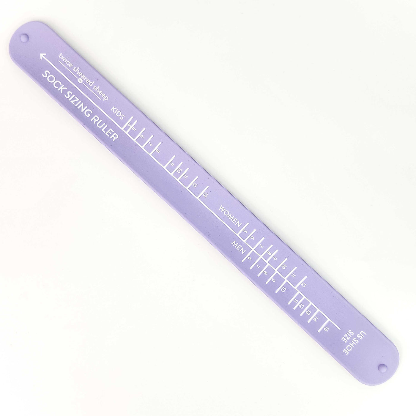 Sock Sizing Ruler - Sock Knitting Bracelet Ruler - Twice Sheared Sheep