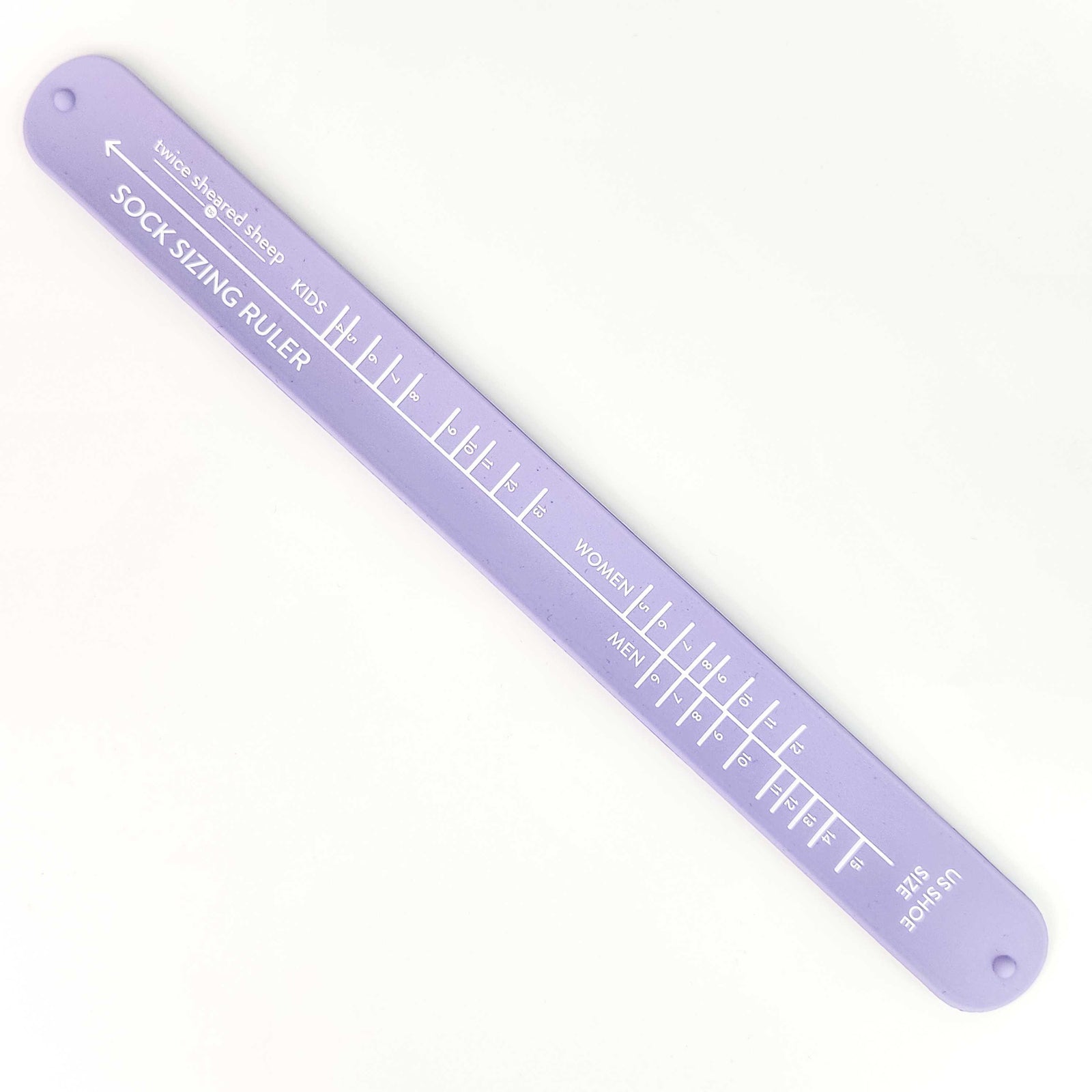 Sock Sizing Ruler - Sock Knitting Bracelet Ruler - Twice Sheared Sheep