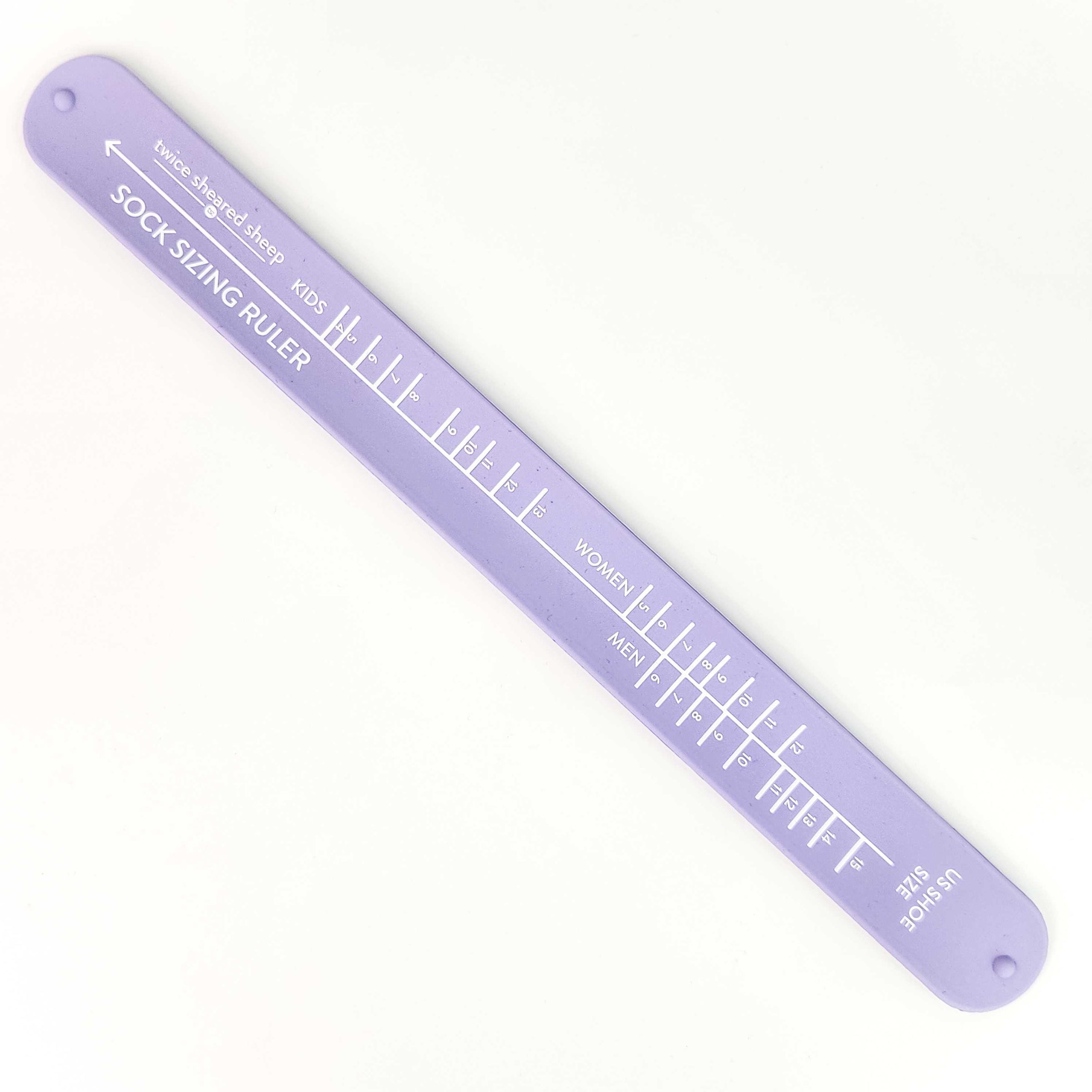 Sock Sizing Ruler - Sock Knitting Bracelet Ruler - Twice Sheared Sheep
