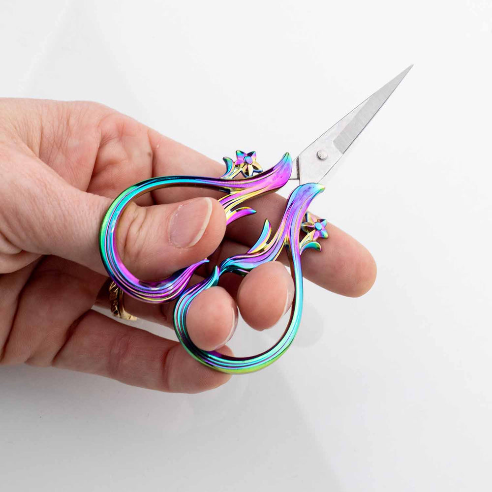 Star Dust Rainbow Embroidery Scissors - Twice Sheared Sheep