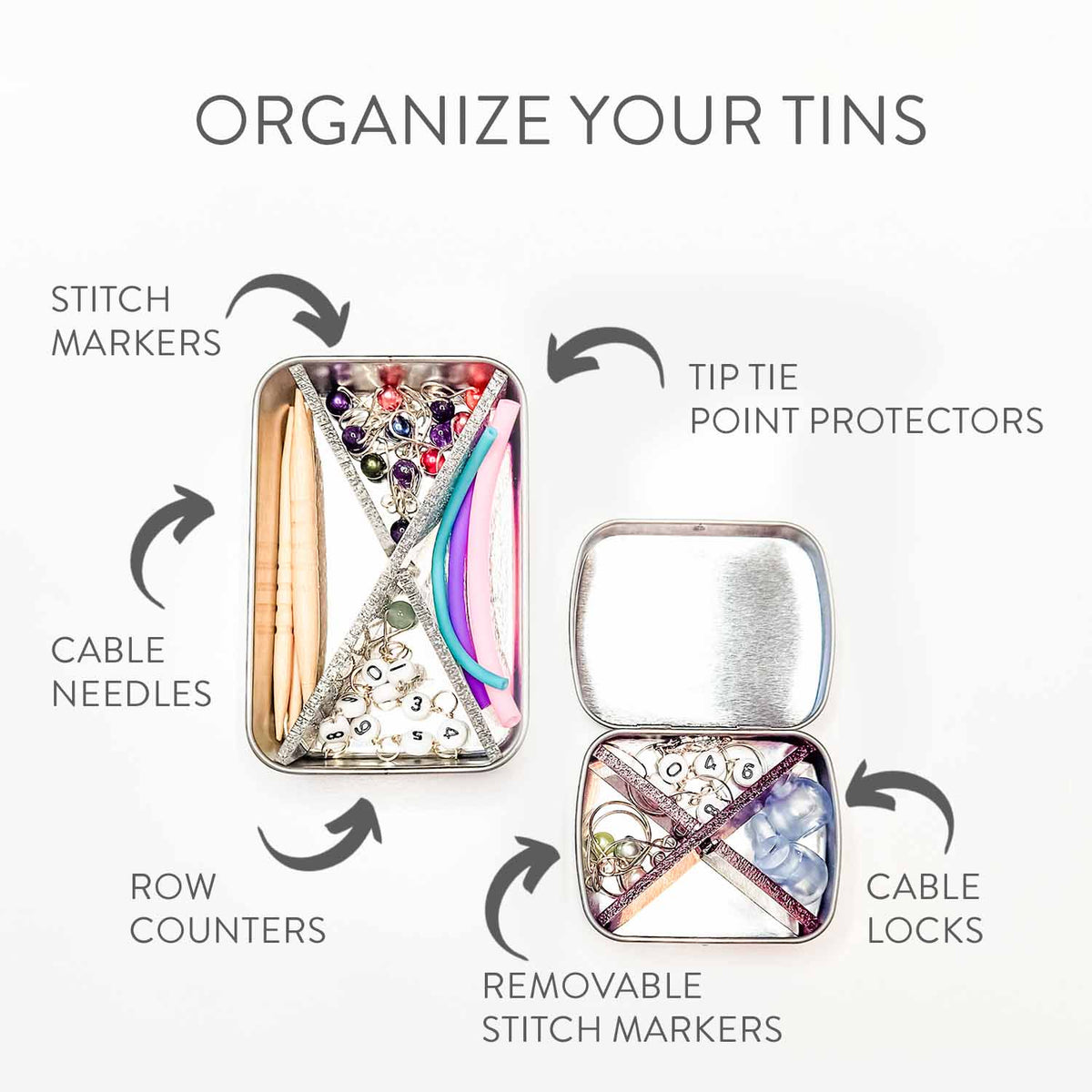 Storage Tin Dividers - Twice Sheared Sheep