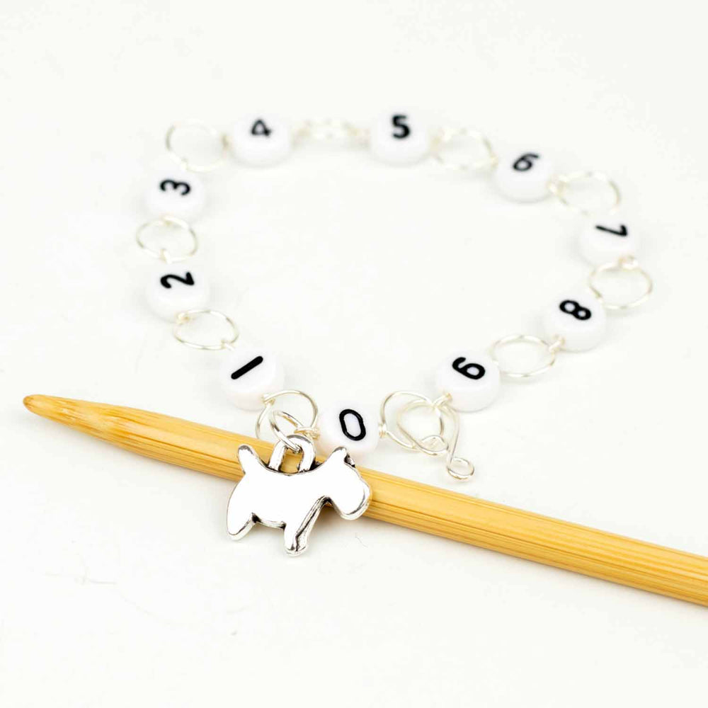 Little Dog Chain Row Counter - Twice Sheared Sheep