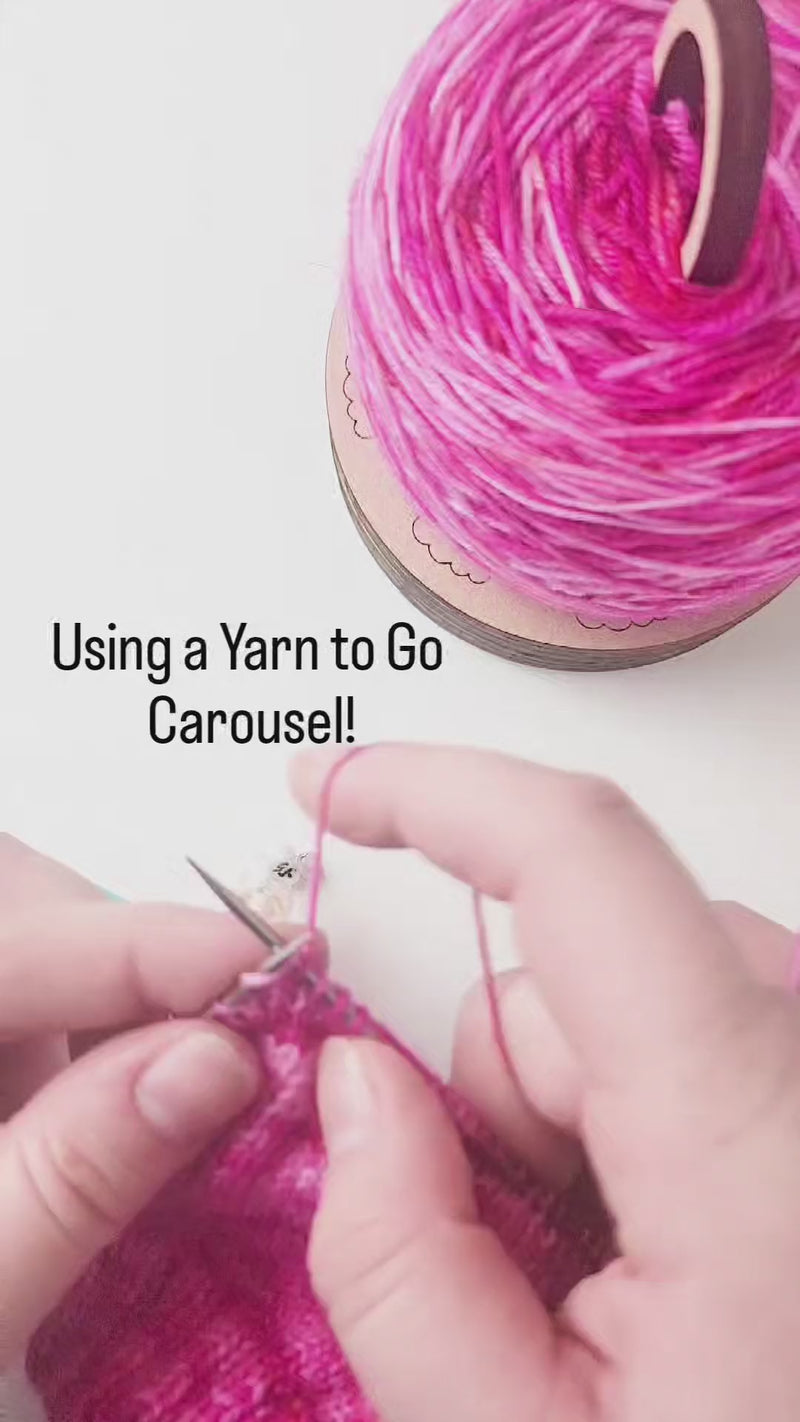 PRE-ORDER Sheep Yarn To Go Carousel (no wrist strap) - Twice Sheared Sheep