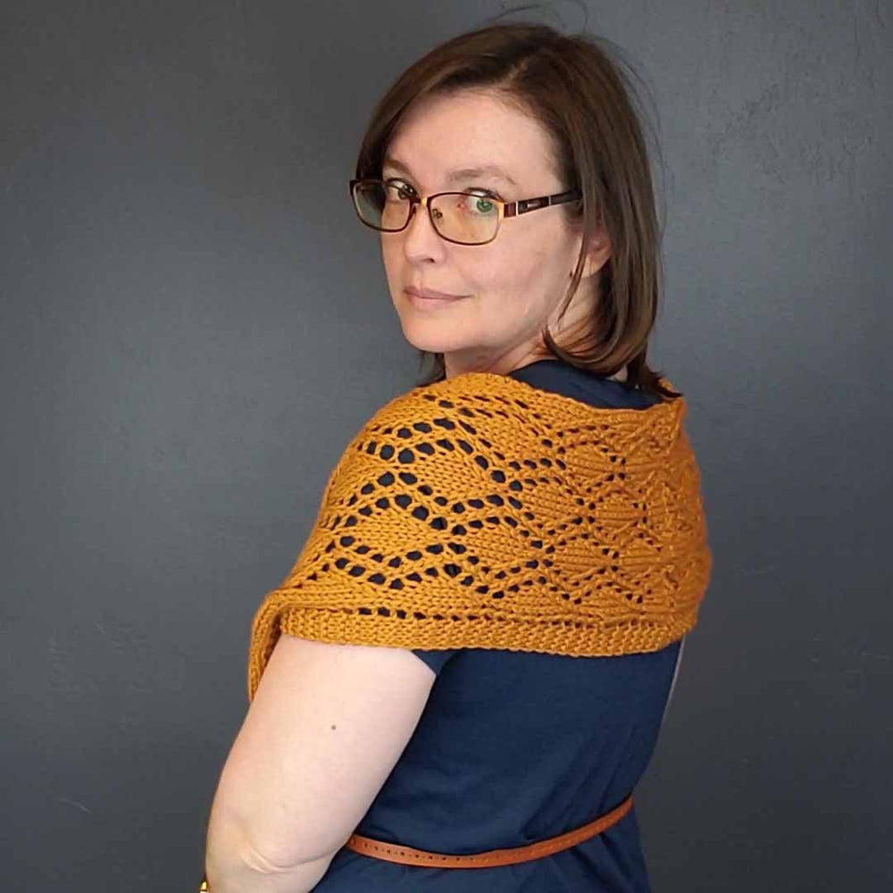 Diamond Trellis Lace Infinity Cowl Pattern - Twice Sheared Sheep