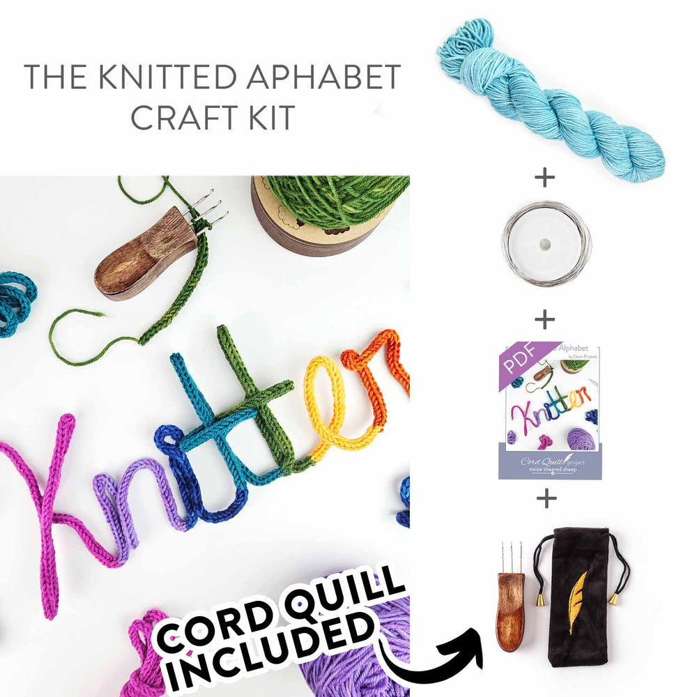 Knitted Alphabet Craft Kit - Twice Sheared Sheep